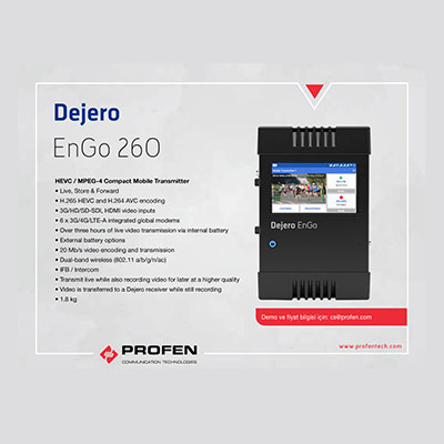 With Profen Assurance, Dejero Products are Now in Turkey - Profen Communication Technologies